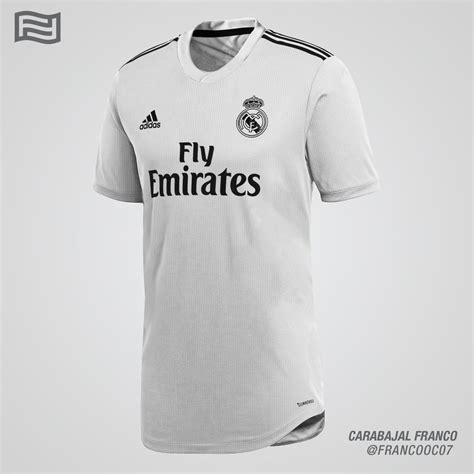 Real Madrid 18 19 Home And Away Kit Concepts By Franco Carabajal Footy Headlines