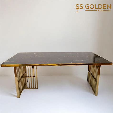 Stainless Steel Rectangular Center Table With Modern Design Ssgolden