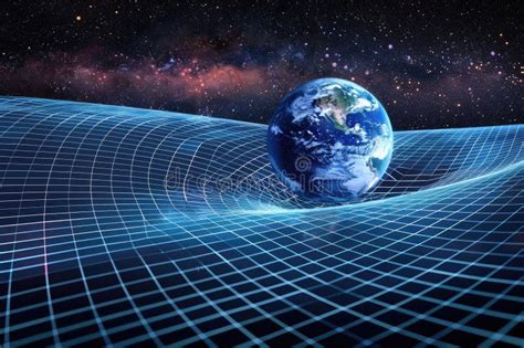 Gravity Planet Gravitational Wave Concept On Planet Earth Physical