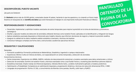 Data Scientist Convocatum