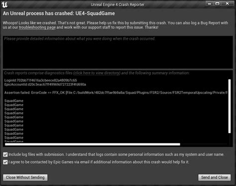 Squad Error Unreal Engine 4 Assertion Failed Rjoinsquad