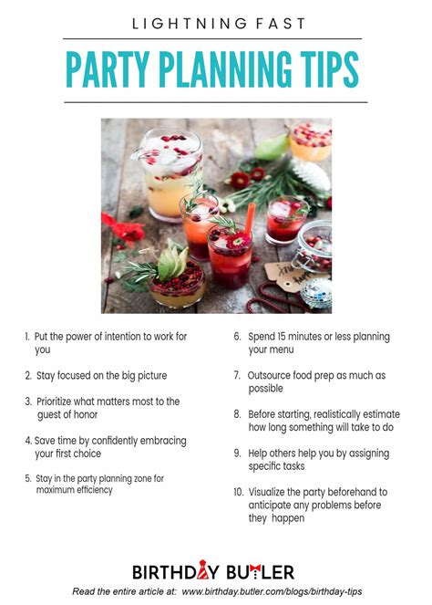 Lightning Fast Party Planning Tips Party Planning Birthday Party