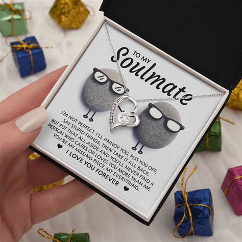 Soulmate My Everything Forever Love Necklace Christmas T Idea An