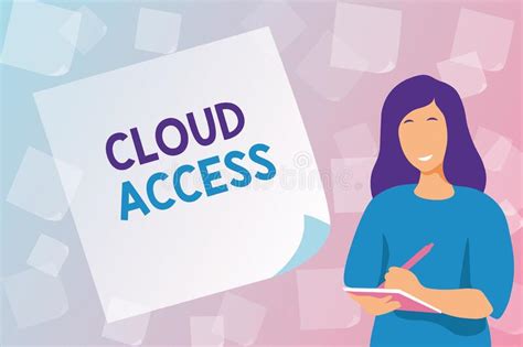 Text Caption Presenting Cloud Access Word Written On Software Tool Between The Organization And