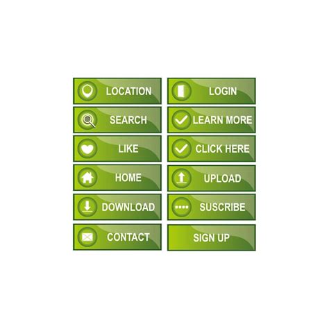 Premium Vector Set Of Web Button Design