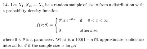 let x1 x2 dots xn ﻿be a random sample of size n ﻿from