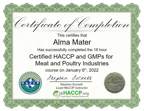 Haccp Certification Haccp Training And Certification