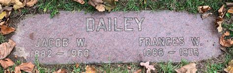 Jacob W Dailey 1881 1960 Find A Grave Memorial