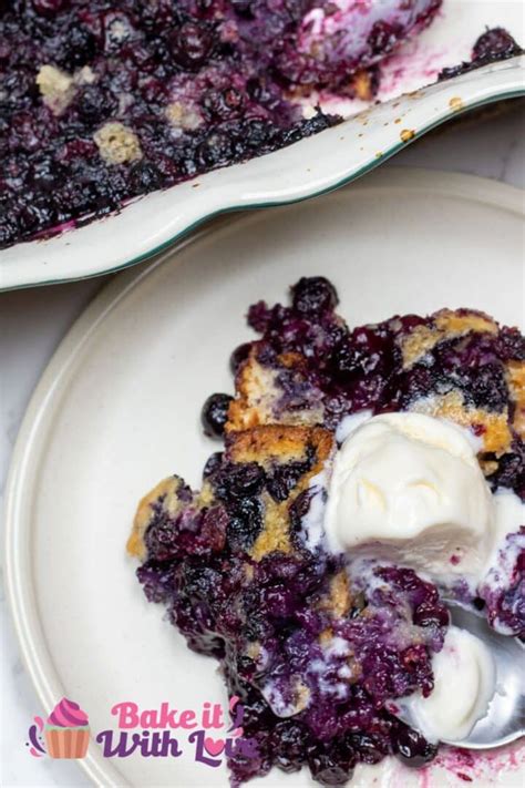 Best Bisquick Blueberry Cobbler Easy Summer Dessert Video Bake It With Love