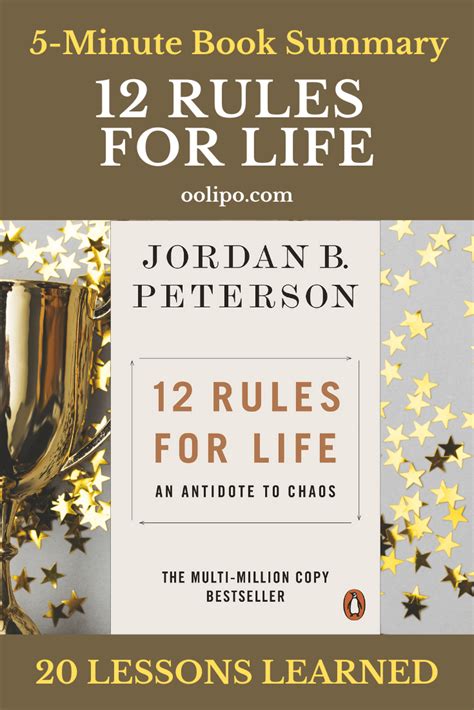 12 Rules For Life Summary 5 Minutes 20 Lessons Learned Pdf Artofit