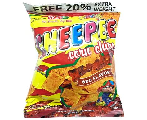 Wl Cheepee Corn Chips Bbq Flavor 120g