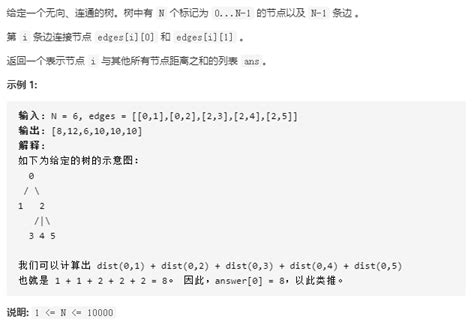 834 树中距离之和 lxbzone
