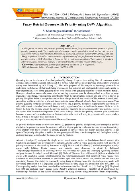 Fuzzy Retrial Queues With Priority Using Dsw Algorithm Pdf