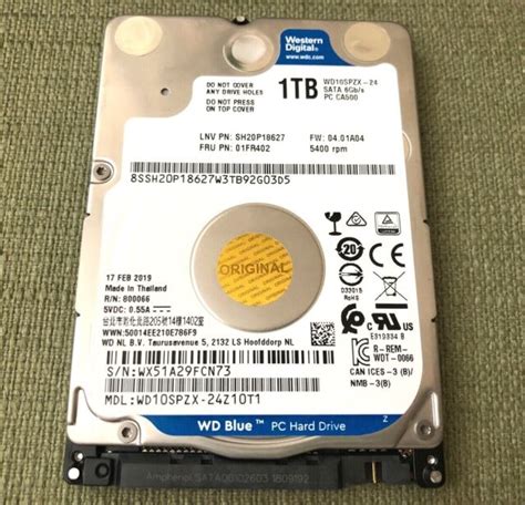 WD10SPZX-24Z10T1 WD Blue Western Digital 1TB SATA 2.5" Hard Drive | eBay