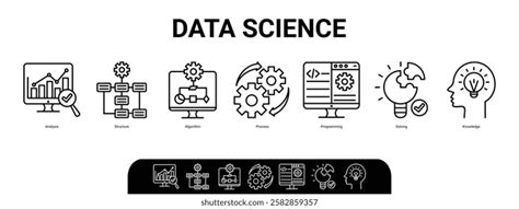 banner data science concept english keywords stock vector royalty free 2582859357 shutterstock