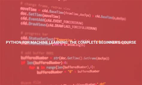 Python For Machine Learning The Complete Beginners Course Alpha Academy