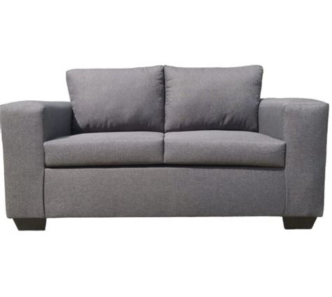 Ak 2 Seater Square Arm Couch Polyester 2 Seater Sofa Finish Colour