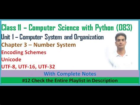 Number System Class 11 Computer Science With Python Chapter 3