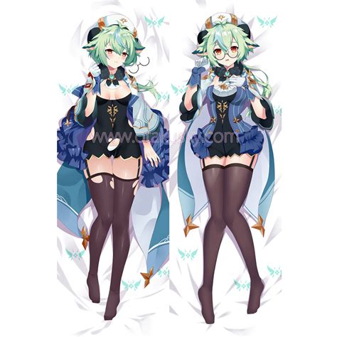 Genshin Impact Dakimakura Amber Body Pillow Case 201210 3500