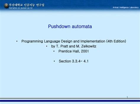 PPT Pushdown Automata The Power Of PDA In Language Parsing PowerPoint Presentation ID
