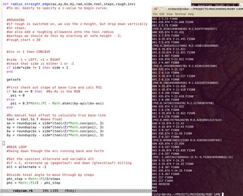 R P Christian More Of My CNC Ruby Scripts The Basic 2 5D Form