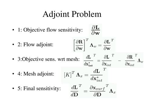 Ppt A Discrete Adjoint Based Approach For Optimization Problems On 3d Unstructured Meshes