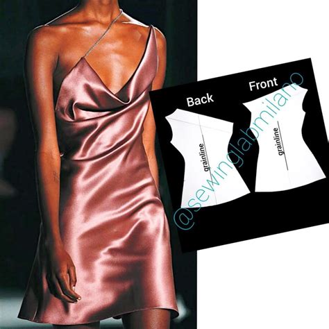 Asymmetric Slip Dress Sewing Lab Milano Sewing Dresses Fashion