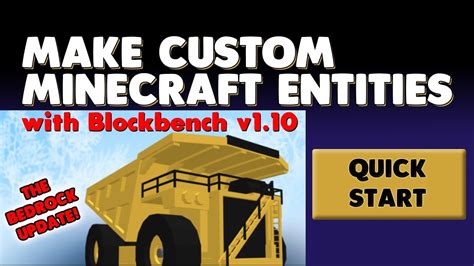 Quick Start Custom Minecraft Entities With Blockbench 110 Youtube