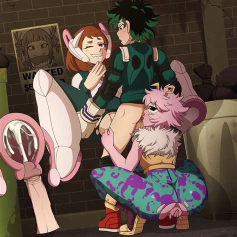 Rule 34 1boy 2girls Anus Balls Black Sclera Blush Brown Eyes Brown