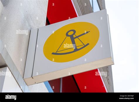 Hanging Rectangular Sextant Coffee Sign With Yellow Circle And Gray