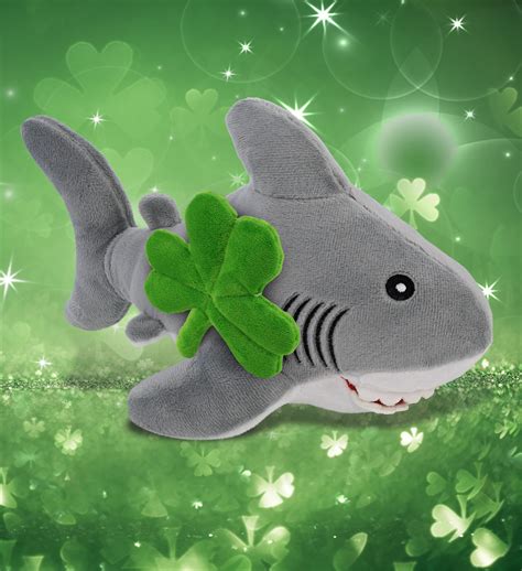 Shark 12″ With Shamrock Plush Eco Friendly Super Soft Plush Dollibu