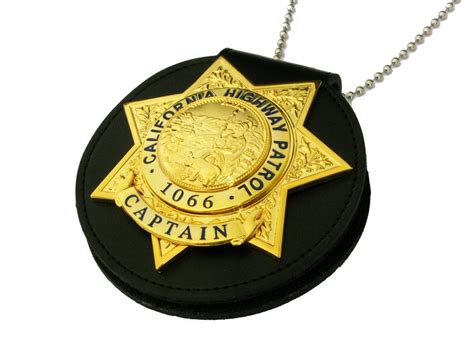 Us Chp Captain California Highway Patrol Badge Replica Movie Props 10 Coin Souvenir