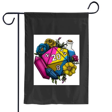 Pride Pansexual D20 Tabletop Rpg Gaming Dice Garden Flags Sold By Drewdmcneil Sku 48091720
