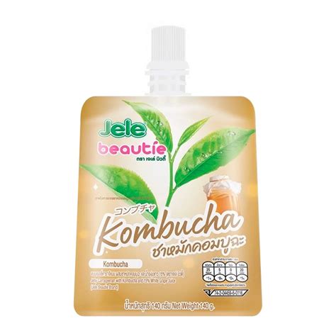 เจเล่ บิวตี้ ขนมเยลลี่คาราจีแนนผสมชาหมักคอมบูฉะและน้ำองุ่นขาว 15 ขนาด 140 ก แพ็ค 6 Big C Online