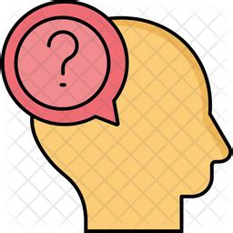 Confused Customer Icon Download In Colored Outline Style