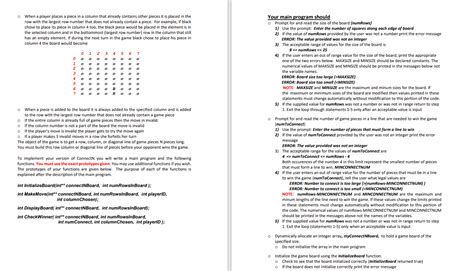 Solved Develop An Algorithm To Implement The Connectn Game