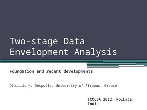 pptx two stage data envelopment analysis dokumen tips