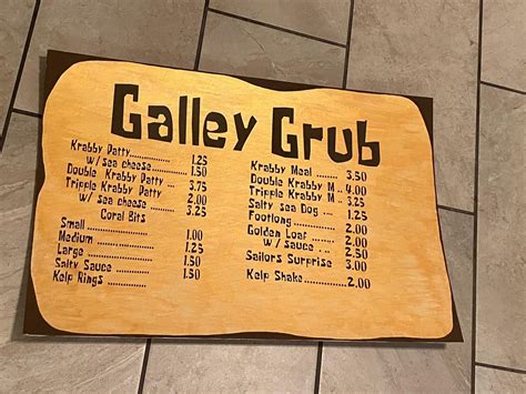 Spongebob Krusty Krab Menu Etsy Spongebob Birthday Party Under The Sea Costumes Wood Letters