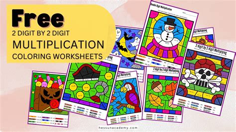 Free 2 Digit By 2 Digit Multiplication Coloring Worksheets Hess Unacademy