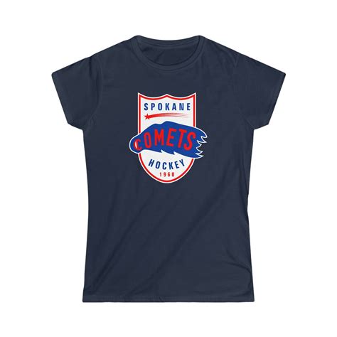 Throwbackmax Spokane Comets 1960 Hockey Classic Cut Premium Blend