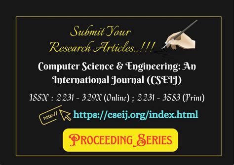 Cseij Journal On Linkedin Computerscience Cse Cryptography Database Artificialintelligence