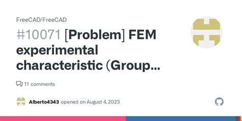 [problem] Fem Experimental Characteristic Group Meshing For Analysis Is Set To True In Fem