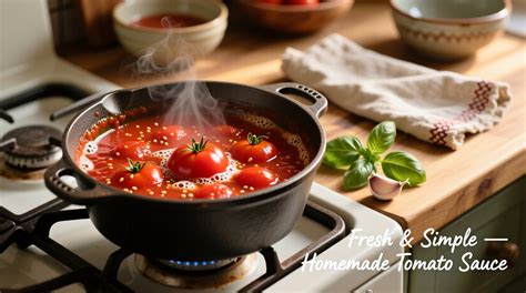 Fresh Homemade Tomato Sauce Simple Recipe And Tips