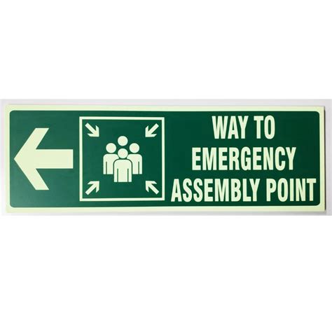 Signage Way To Emergency Assembly Point Safelyne
