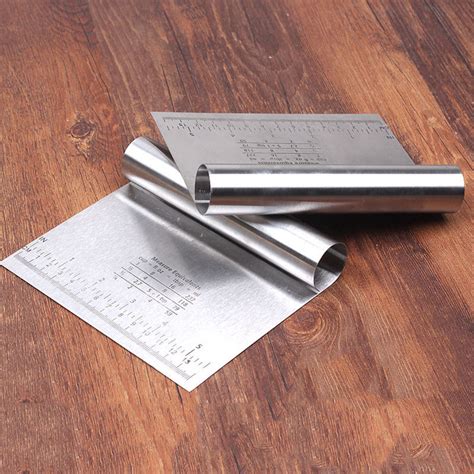 Badu Bg Професионален нож за стъргало за тесто за пица от неръждаема стомана Шпатули за печене