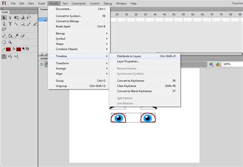 how to create eye blink animation using flash geeksforgeeks
