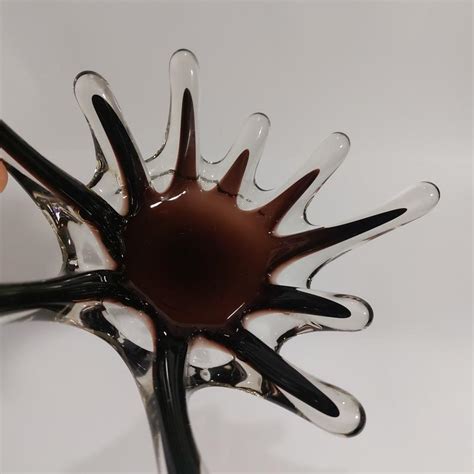 Ваза пепельница клякса ссср муранское гутное богемское стекло — цена 450 грн в каталоге