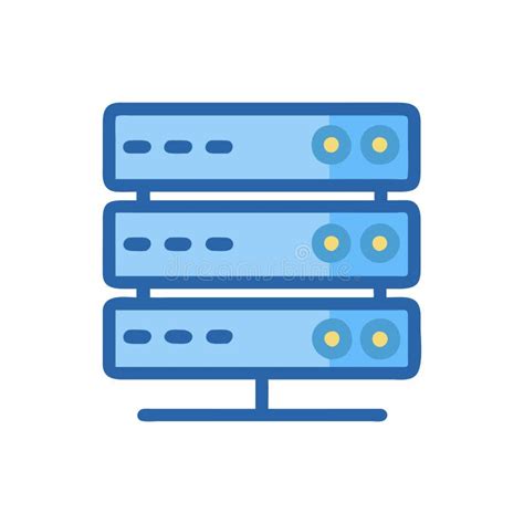 Dynamic Server Icon For Infrastructure Stock Illustration Illustration Of Colleague