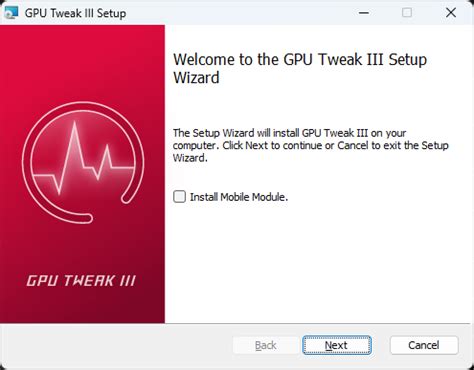 What Is The Mobile Module In Asus GPU Tweak III R ASUS