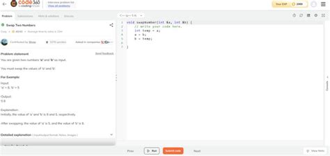 Day18 Swaptwonumbers 21daysofcode Codingchallenge Dsa
